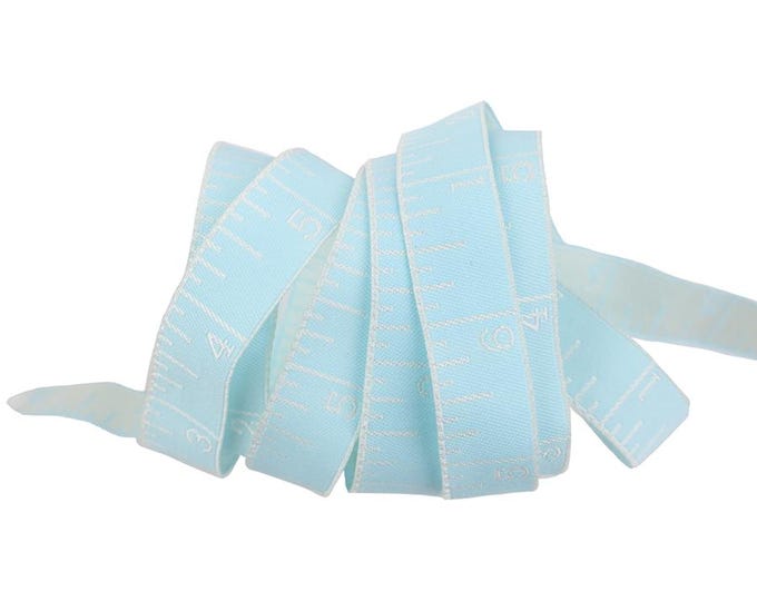 Renaissance Ribbons - Tula Pink Measure Twice Ribbon - Waterfall - Etsy