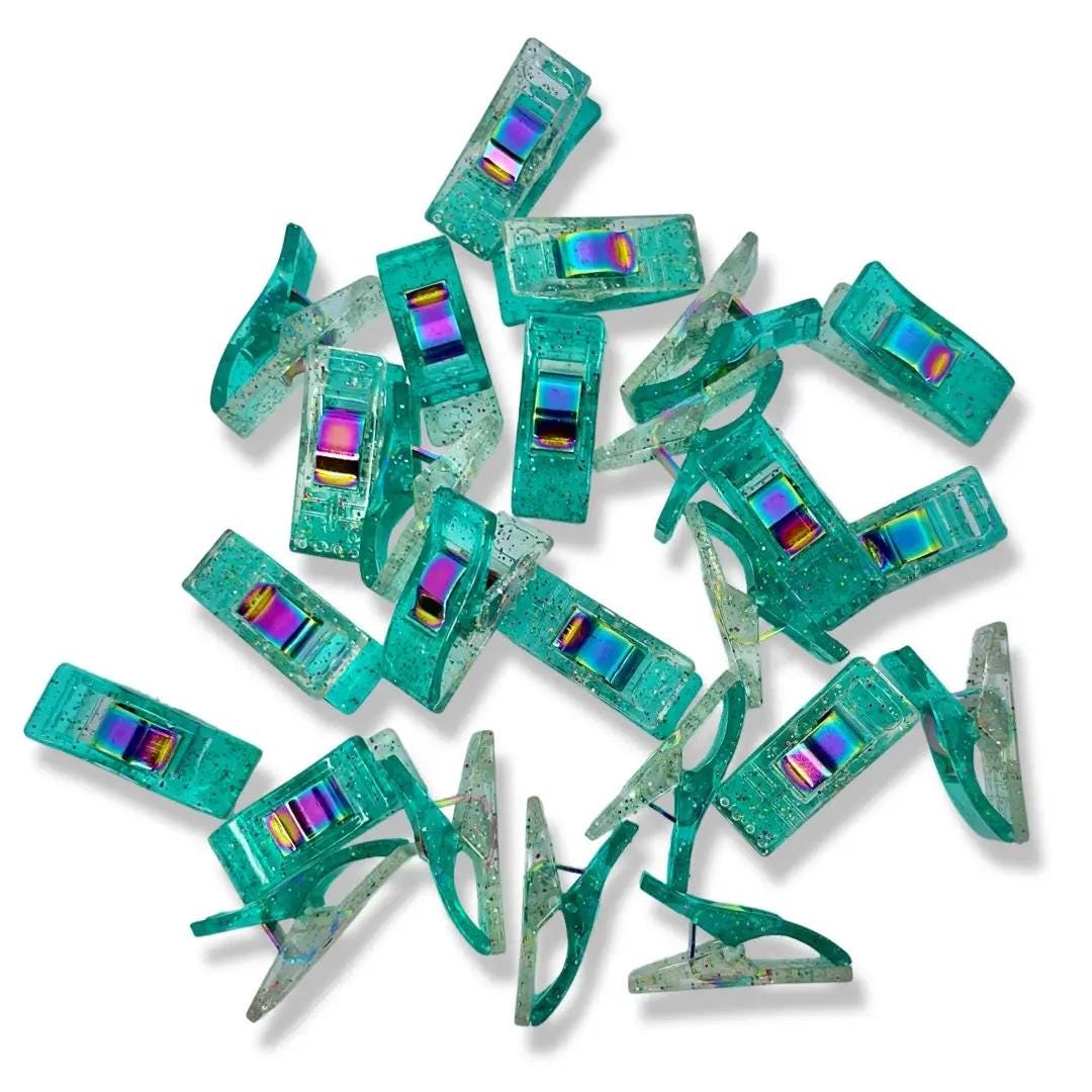 More Me Know - Teal Glitter Clips - 25ct - Etsy