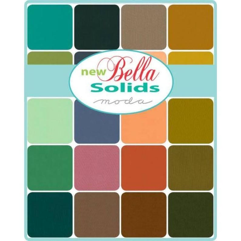Moda - Bella Solids 2025 Elizabeth's Favorites Mini Charm Pack - Etsy