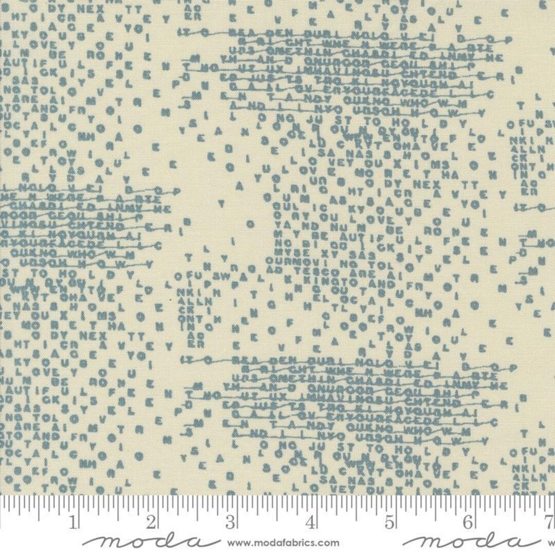 Moda - Still More Paper - Spell It Again Eggshell Fabric-sold by the ...