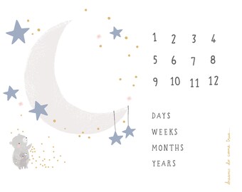 D is for Dream White Multi Stripes by Paper and Cloth for Moda Fabrics ...