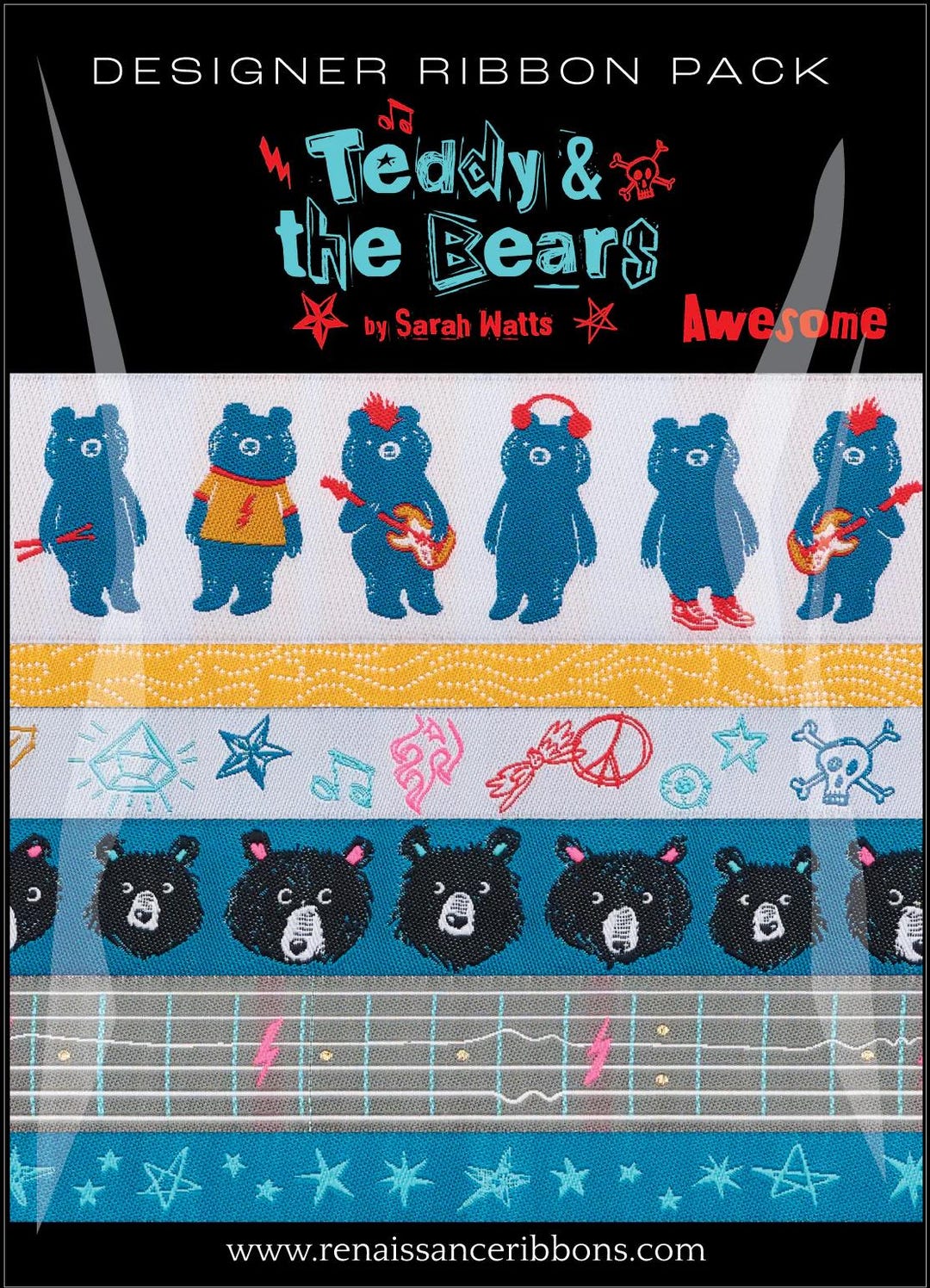 Renaissance Ribbons - Ruby Star Society Teddy & the Bears Ribbon Pack ...