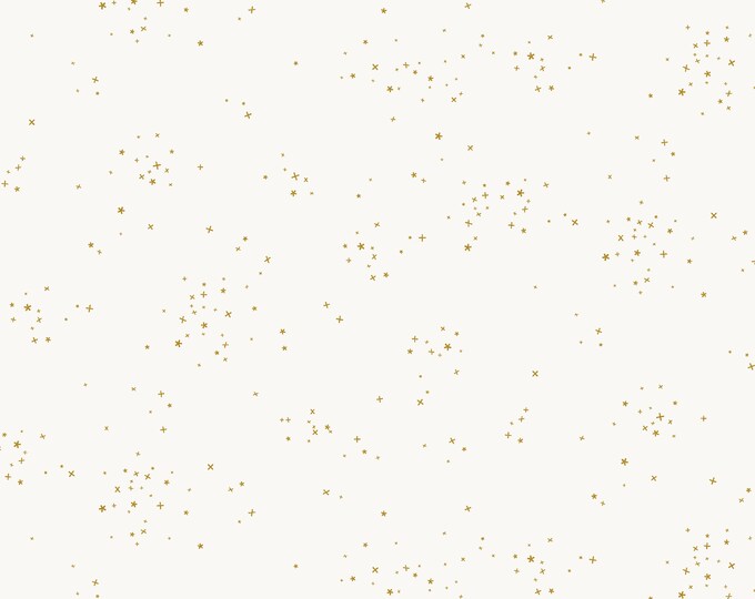 Cotton + Steel Basics - Freckles - Cloud White Metallic Fabric - Etsy