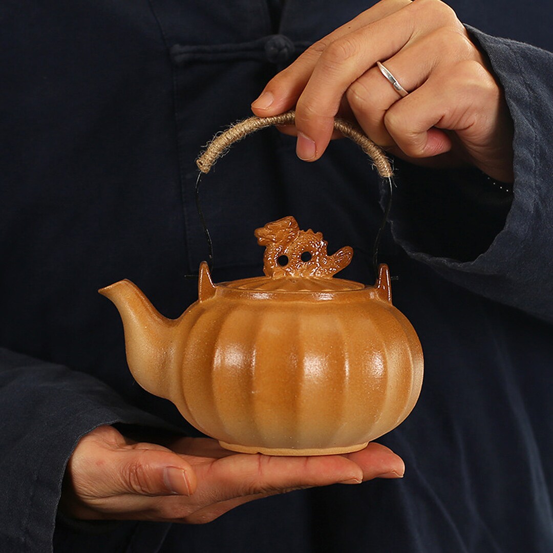 Lucky Dragon Rough Pottery Lifting Beam Pot Handmade Antique Filtered ...