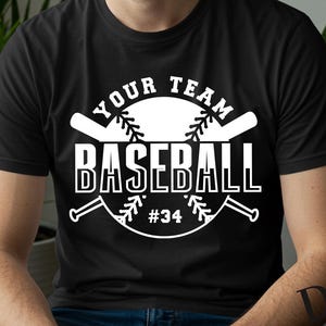 Baseball Team SVG PNG Template, Custom Logo Design for Cricut, Baseball ...