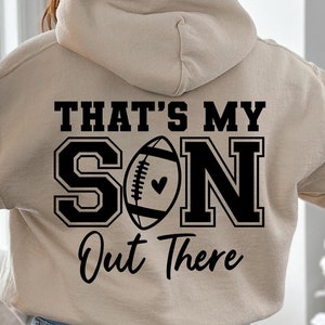 Football Mom SVG PNG, That's My Son Out There Svg, Football Mama Design, Game Day Svg, Football ...