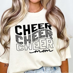 Leopard Cheer Mom Svg Png, Cheer Mom, Fan Mom Shirt Svg, Leopard Svg ...