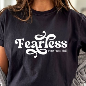 Fearless Svg Png, Bible Verse Svg, Proverbs 31:25 Svg, Christian Shirt ...