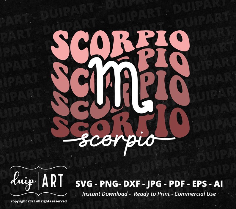 Stacked Scorpio SVG, Zodiac Horoscope Shirt Design (digital Files) - Etsy