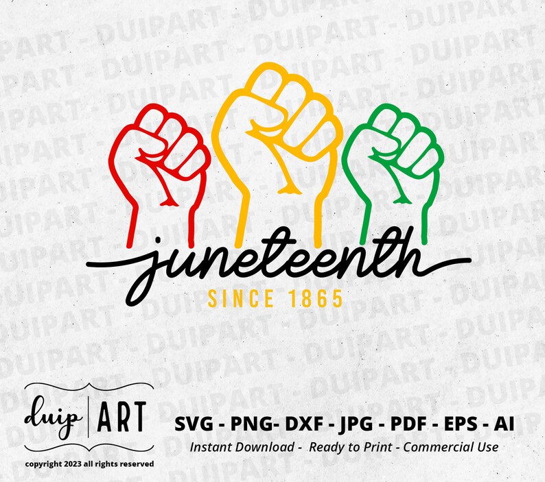 Juneteenth SVG PNG Juneteenth 1865 Svg Free-ish Svgblack - Etsy