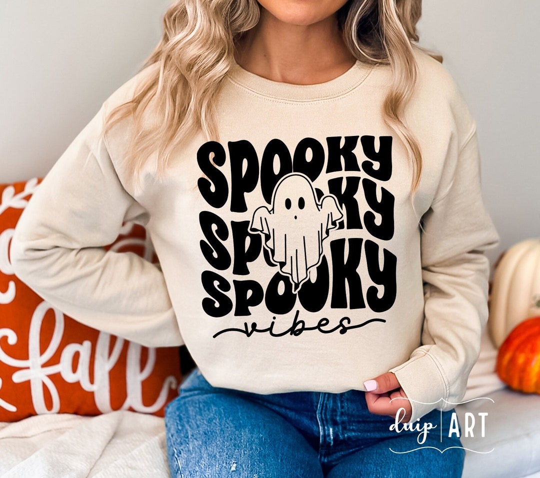 Spooky Vibes SVG, Halloween Vibes Svg, Ghost Vibes Svg, Spooky Girl Svg ...