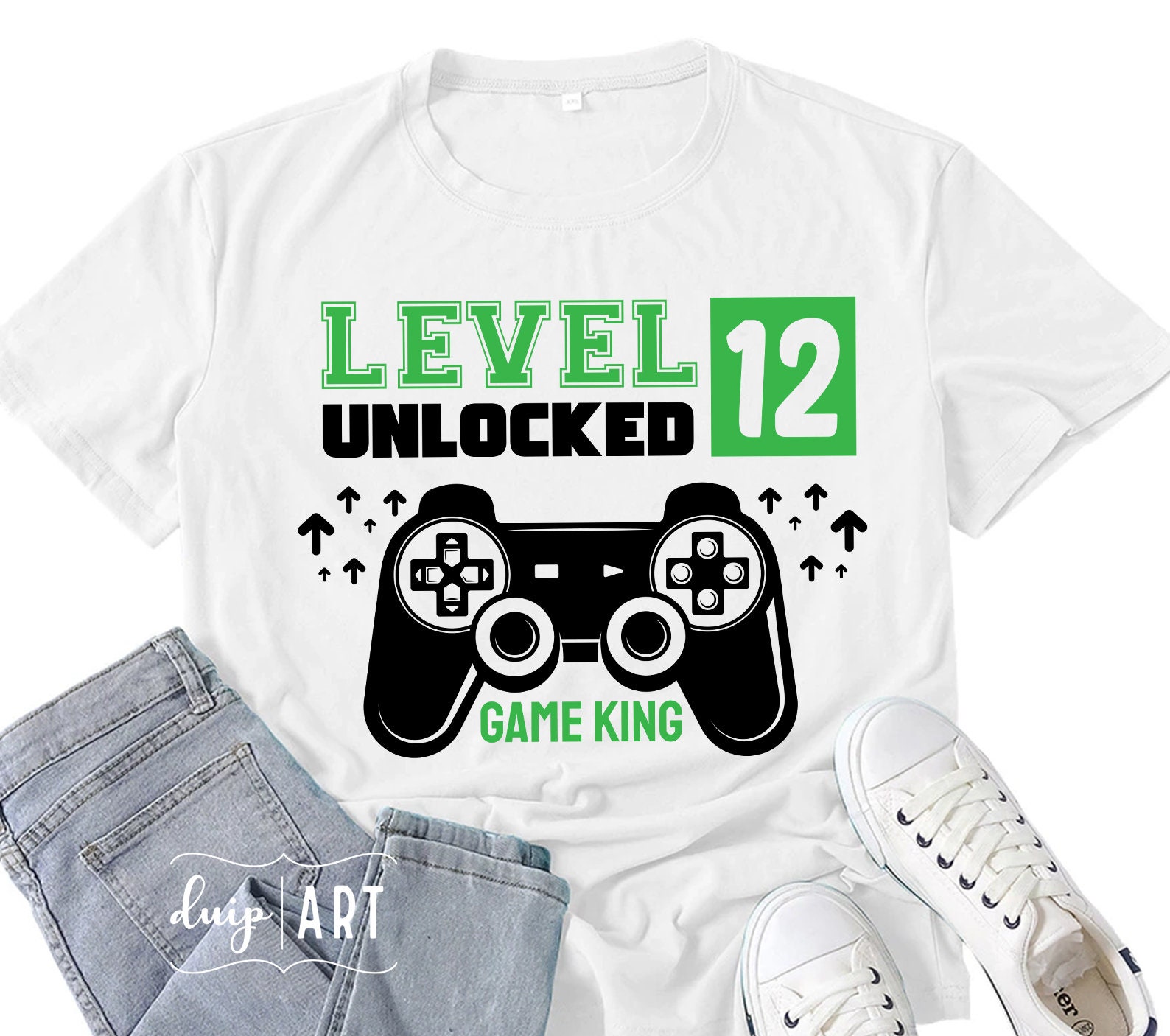 Level 12 Unlocked Svg 12th Birthday Gamer Boy12 Years Old - Etsy
