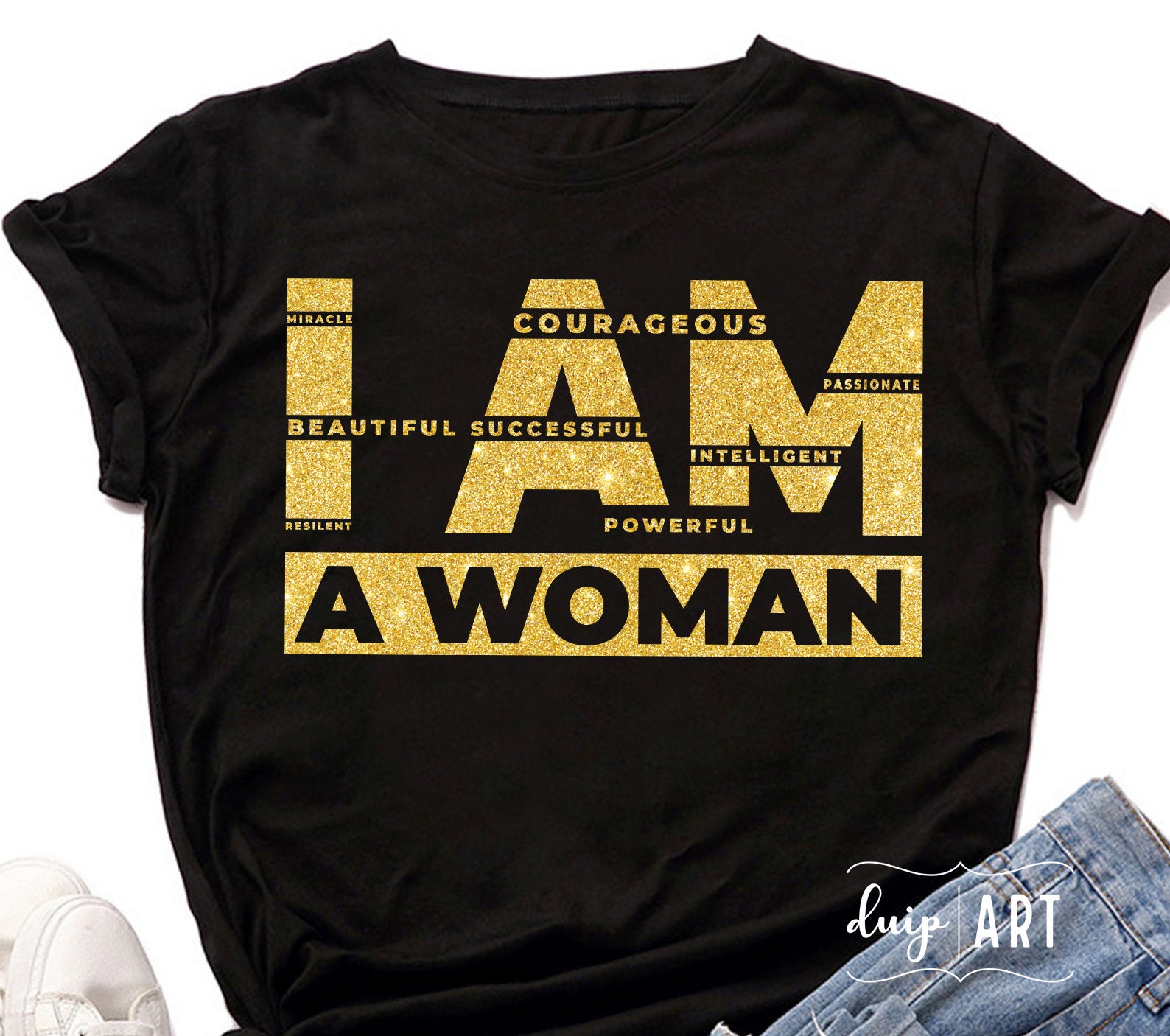 I AM A WOMAN Svgwoman Svg Beautiful Svg Influential Svg - Etsy