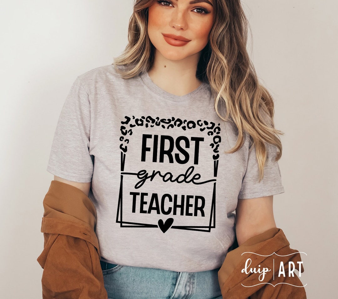 First Grade Teacher SVG PNG, First Grade Svg, Teacher Svg, Back to ...