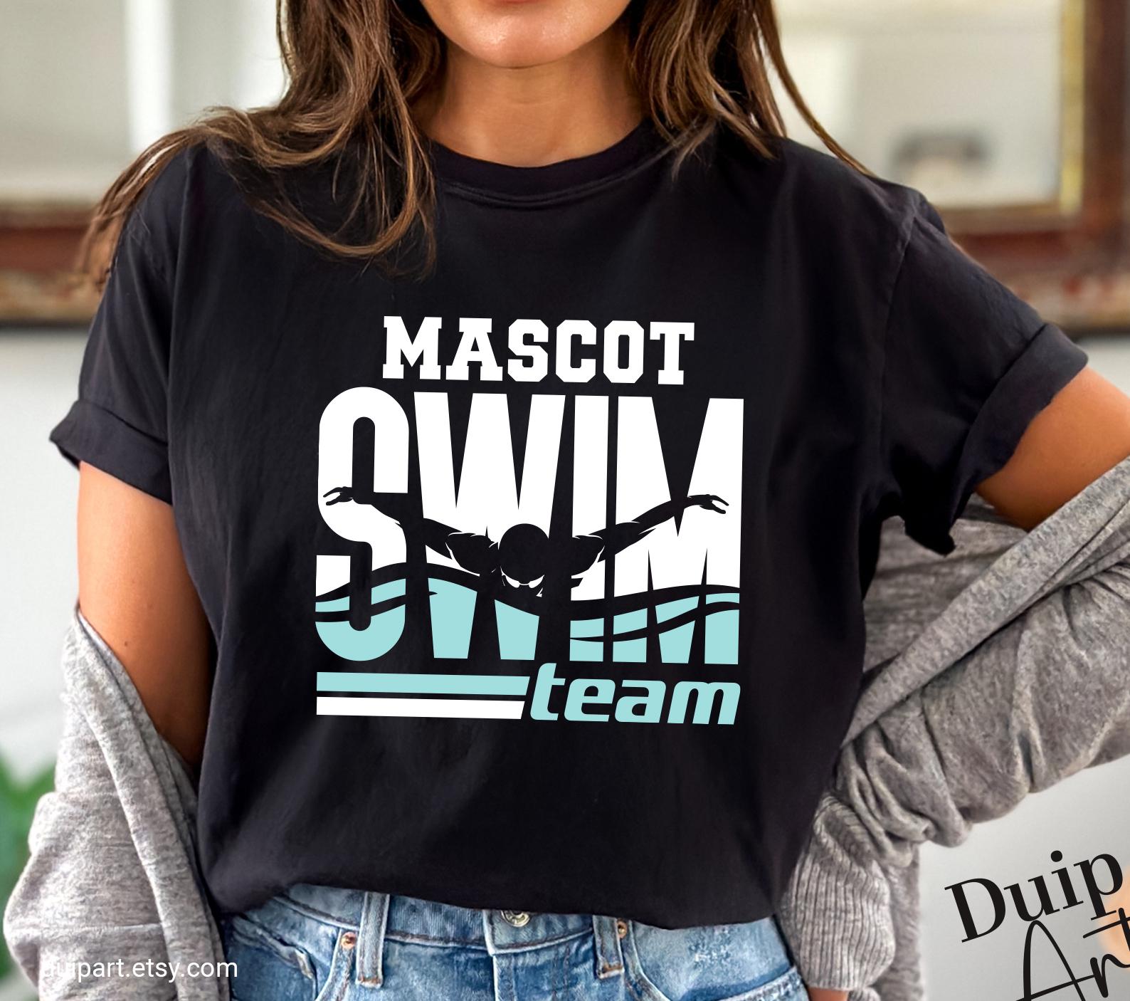 Swim Team SVG Cut File - Personalized Swimming Shirt Design - Etsy