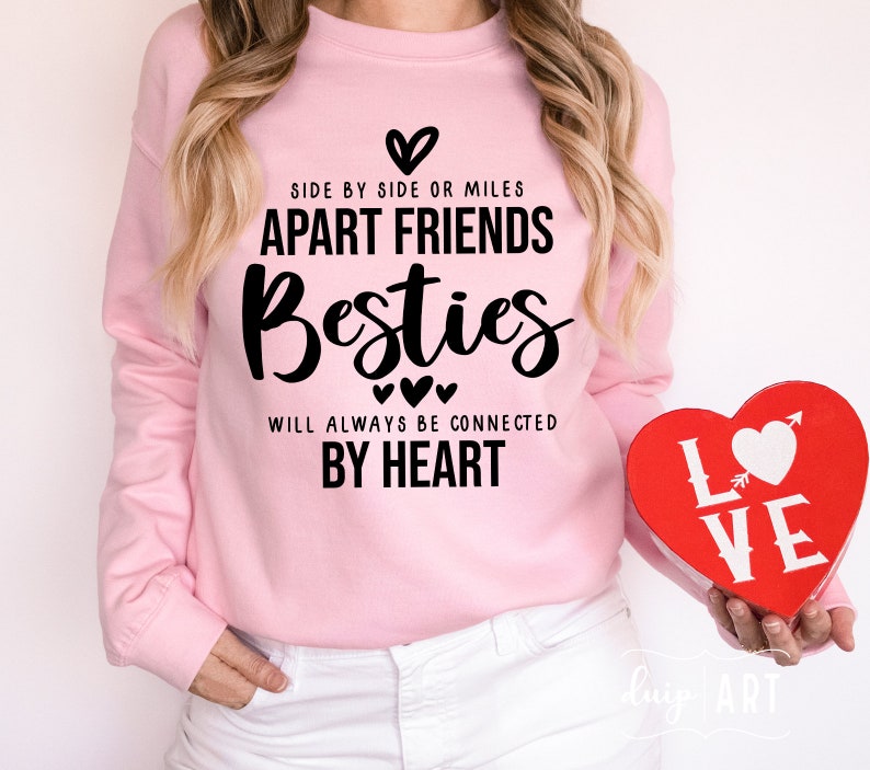 Besties Svg Friends Svg Best Friends Shirt Connected By Etsy