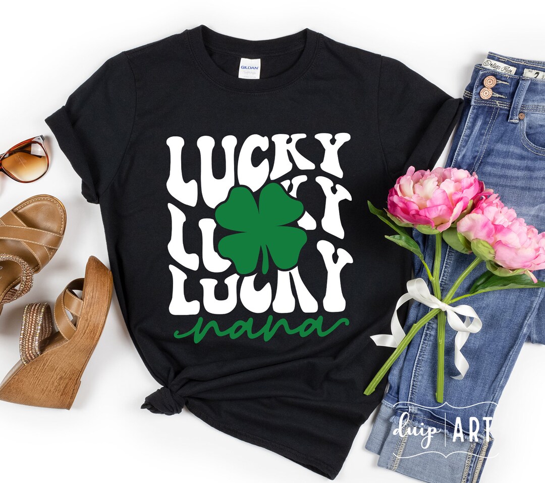 Lucky Nana SVG, Shamrock Svg,stacked Lucky Svg, St Patricks Day Svg ...
