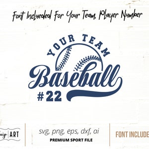 Baseball SVG PNG, Baseball Team Logo, Svg Png Dxf Eps, Baseball Svg for ...