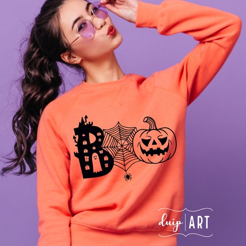 Boo SVG Halloween Svg Pumpkin Svg Spiderweb Svg Ghost Svg - Etsy