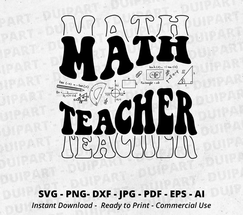 Math Teacher SVG Cricut Svgteacher Life Teacher Shirt - Etsy