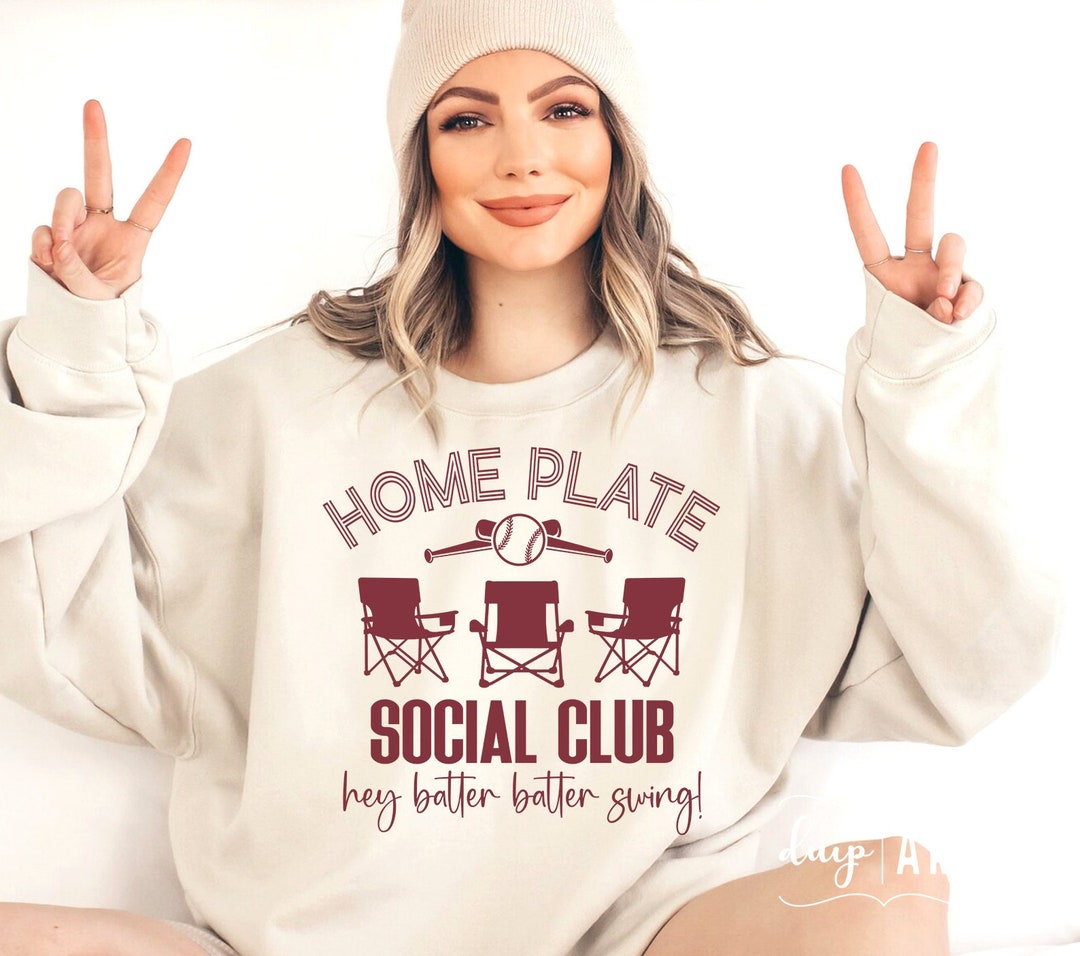 Home Plate Social Club Svg Png, Baseball Game Day Svg, Baseball Family ...