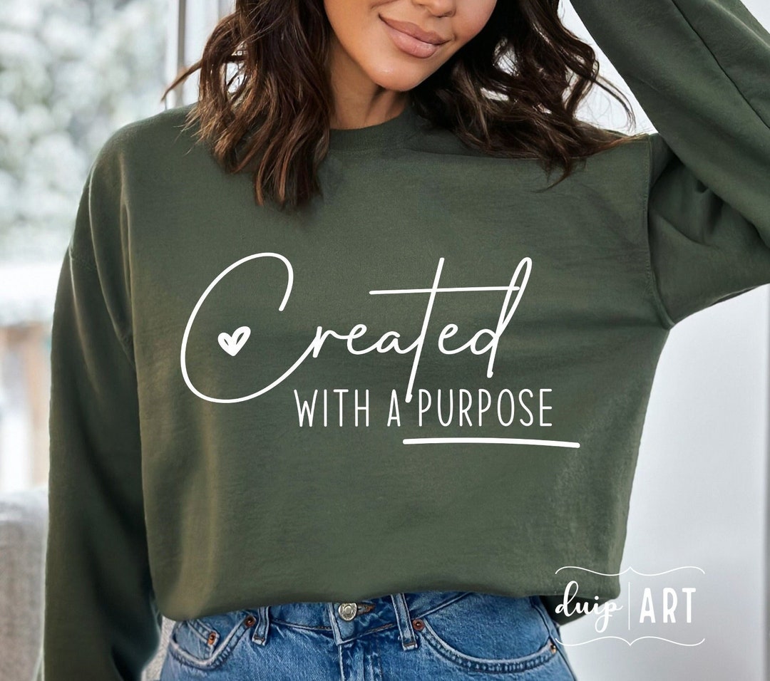 Created With a Purpose Svg,christian Svg,worthy Svg,faith Svg,jesus Svg ...