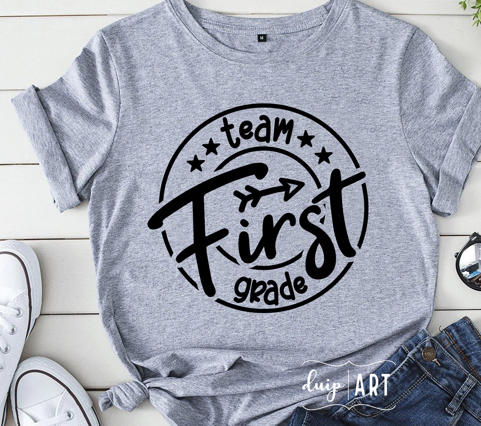 Team First Grade SVG First Grade Svg Back to School Svg - Etsy