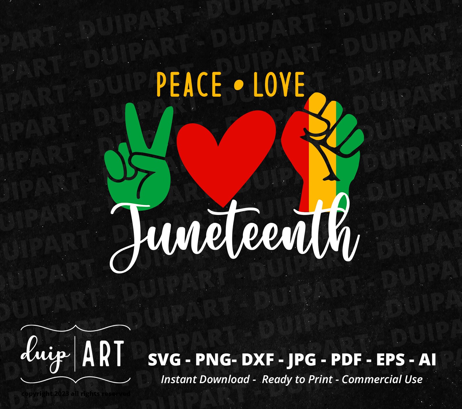 Peace Love Juneteenth Svg Juneteenth Svgfreedom Svgblack - Etsy