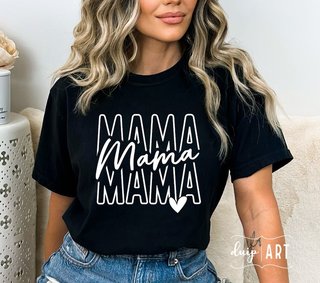 Retro Stacked Mama SVG PNG, Boho Mother's Day Design (digital Download ...