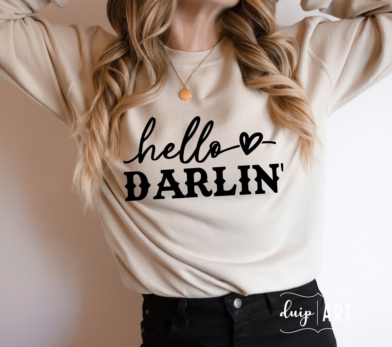 Hello Darlin' SVG, Valentine's Day Cut File (digital Download) - Etsy