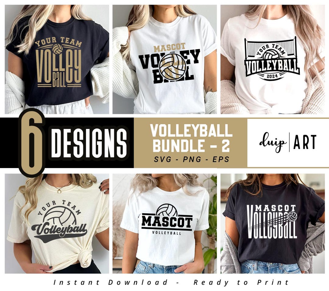 Volleyball Bundle Template, Volleyball Svg Png, Volleyball Team Shirt ...