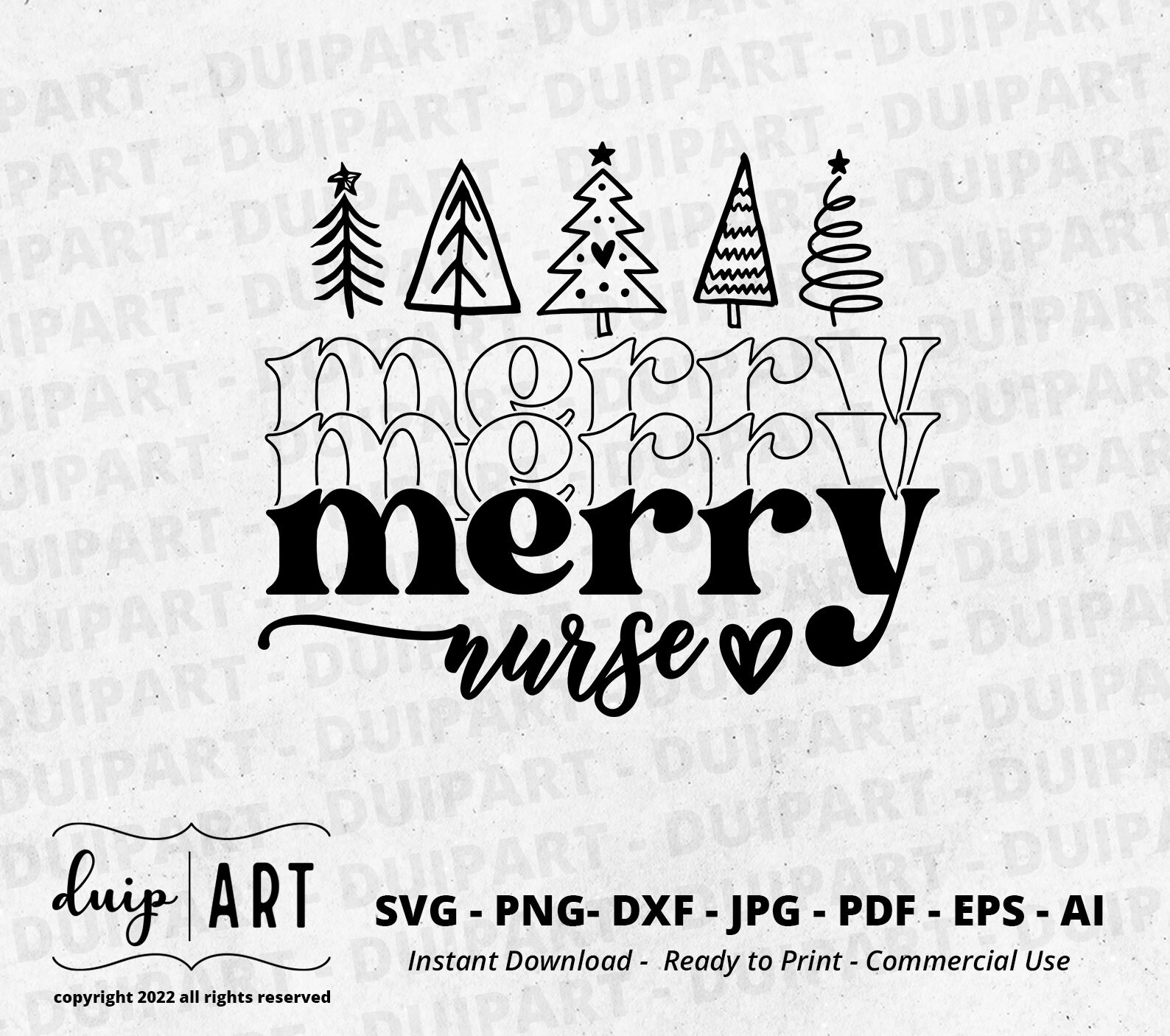 Merry Nurse SVG Christmas Svg Christmas Nurse Svg Nurse - Etsy