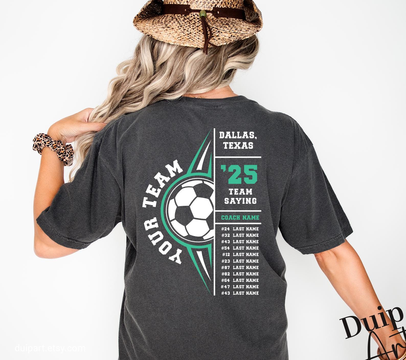 Custom Soccer Team Roster SVG, PNG, Game Day Shirt (digital Download ...