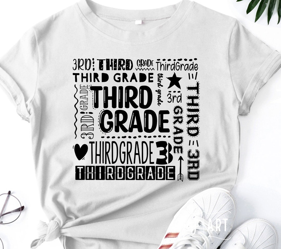 Third Grade Typography Svg,third Grade Svg,back to School Svg,school ...