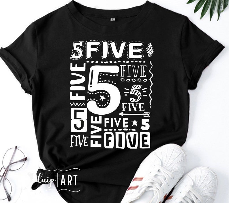 5th Birthday SVG I Am 5 Svg 5 Five Collage Svg Boy Birthday | Etsy