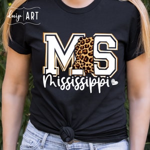 Mississippi Leopard Svg, MS Leopard Svg, Mississippi Svg, Leopard Svg ...