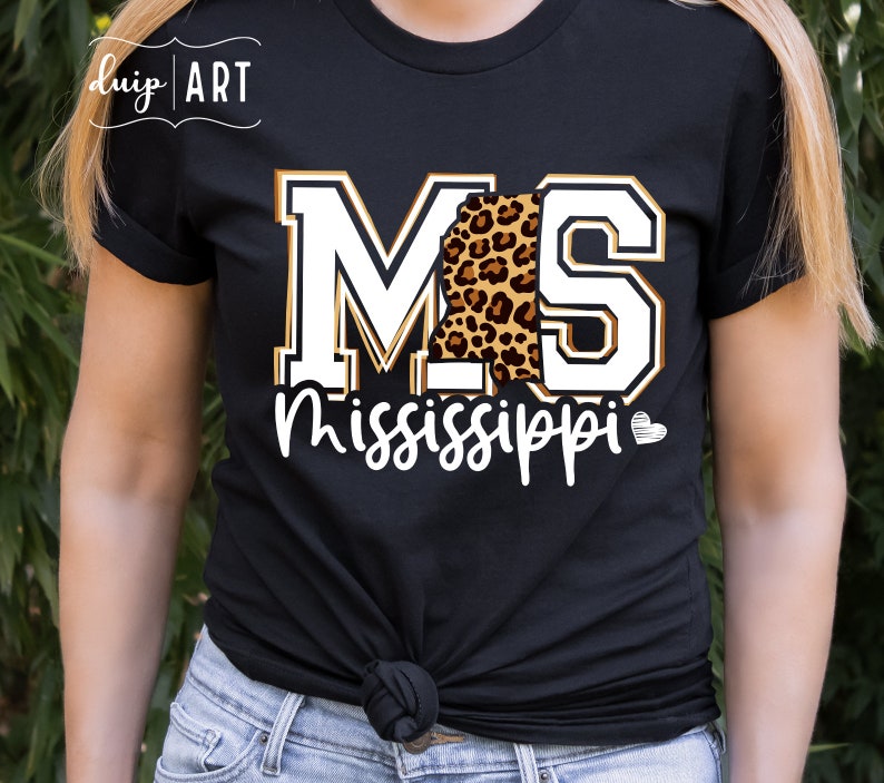 Mississippi Leopard Svg MS Leopard Svg Mississippi Svg - Etsy