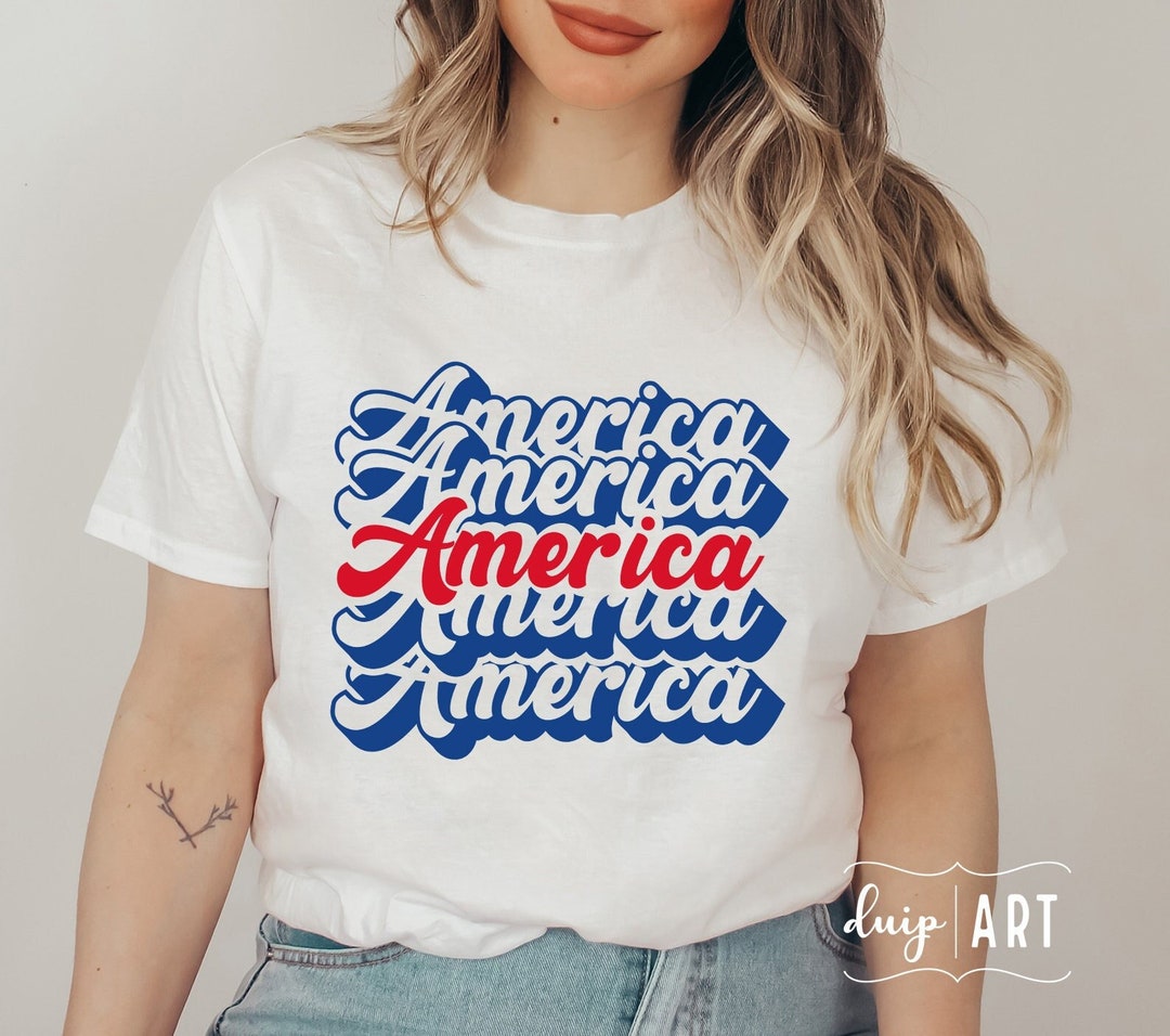 Stacked America SVG PNG, 4th of July, Patriotic Svg, Independence Day ...