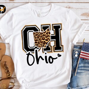Ohio Leopard Svg, OH Leopard Svg, Ohio Svg, Leopard Svg, Ohio Map Svg ...
