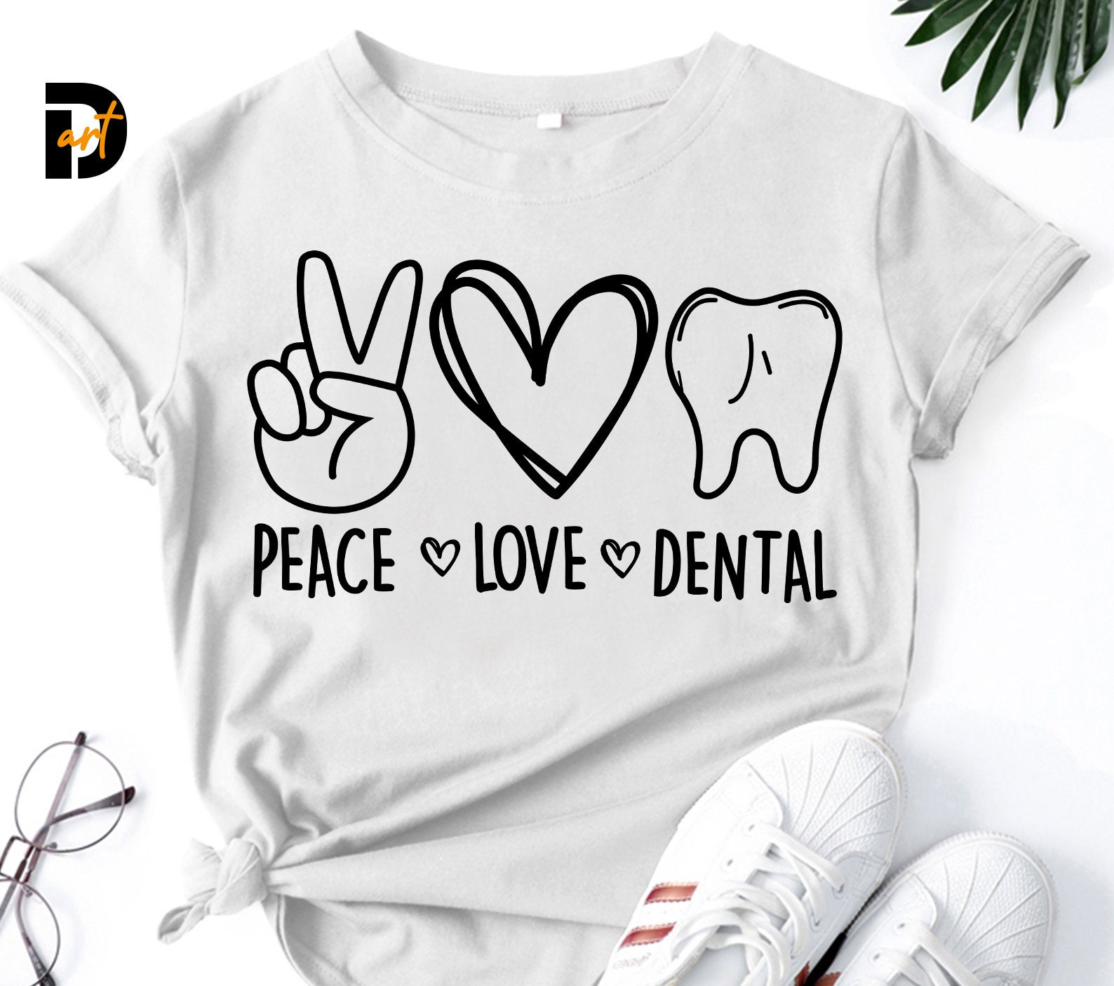 Peace Love Dental Svgdental Svgdentist Svgdental Life - Etsy