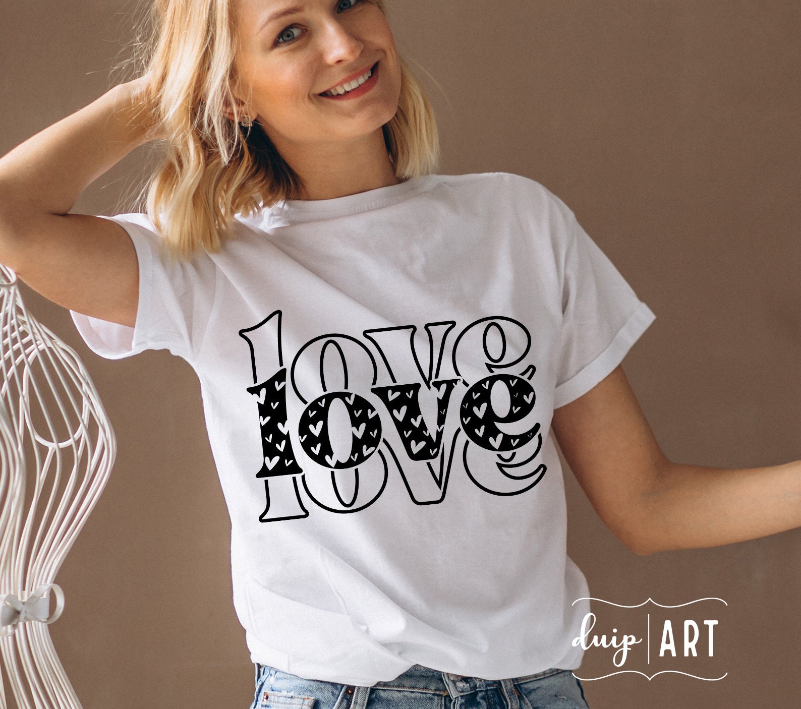 Love SVG Love Hearts Svgstacked Love Svg Hello Love Svg - Etsy