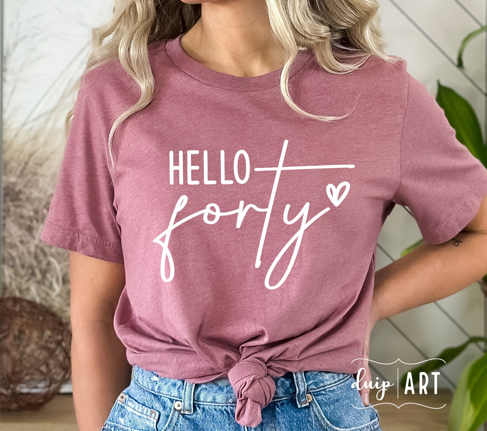 Hello Forty SVG PNG Hello 40 Svg 40th Birthday Svg 40 Years - Etsy