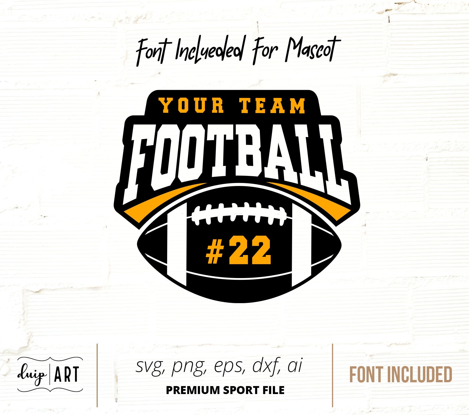 Football Team Svg, Personalized Design Template (digital Download) - Etsy