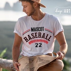 Baseball Team Mascot SVG, Custom Text Template (digital Download) - Etsy
