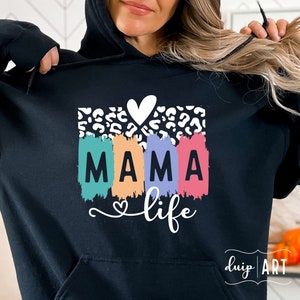 Mama Life SVG PNG, Mama Svg, Leopard Mama Svg, Mom Svg, Colorful Mama ...