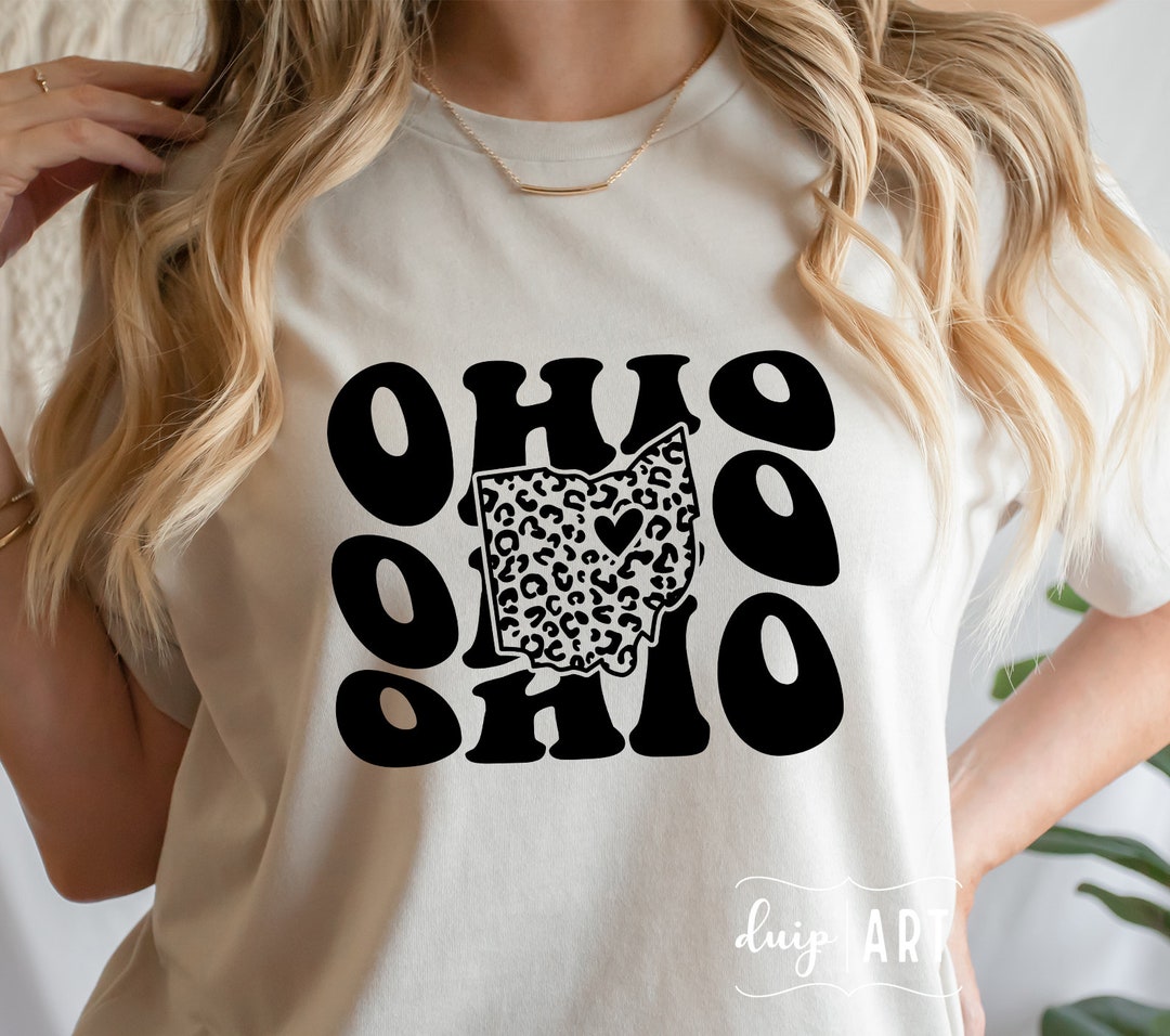 Stacked Ohio SVG, Leopard Ohio Svg, Ohio Svg,ohio State Svg,ohio ...