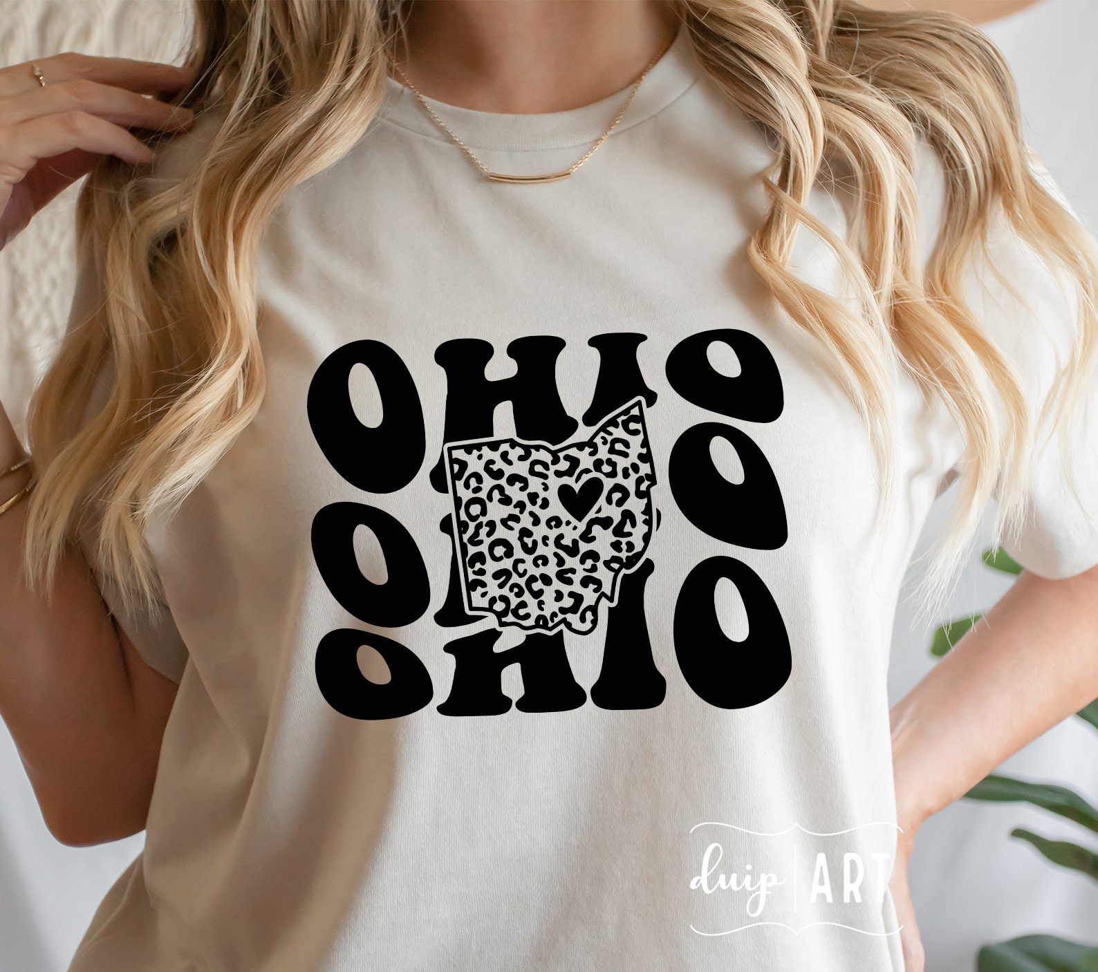 Stacked Ohio SVG Leopard Ohio Svg Ohio Svgohio State - Etsy