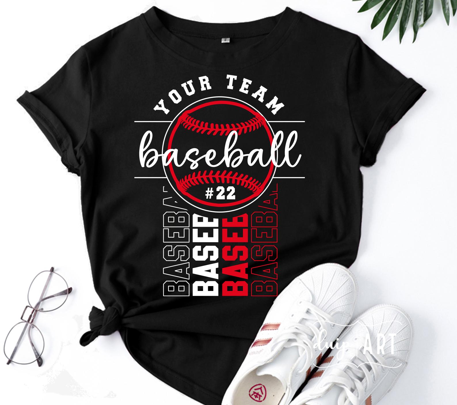 Baseball Team SVG, Mascot Logo Template, Baseball Mom Shirt (digital ...
