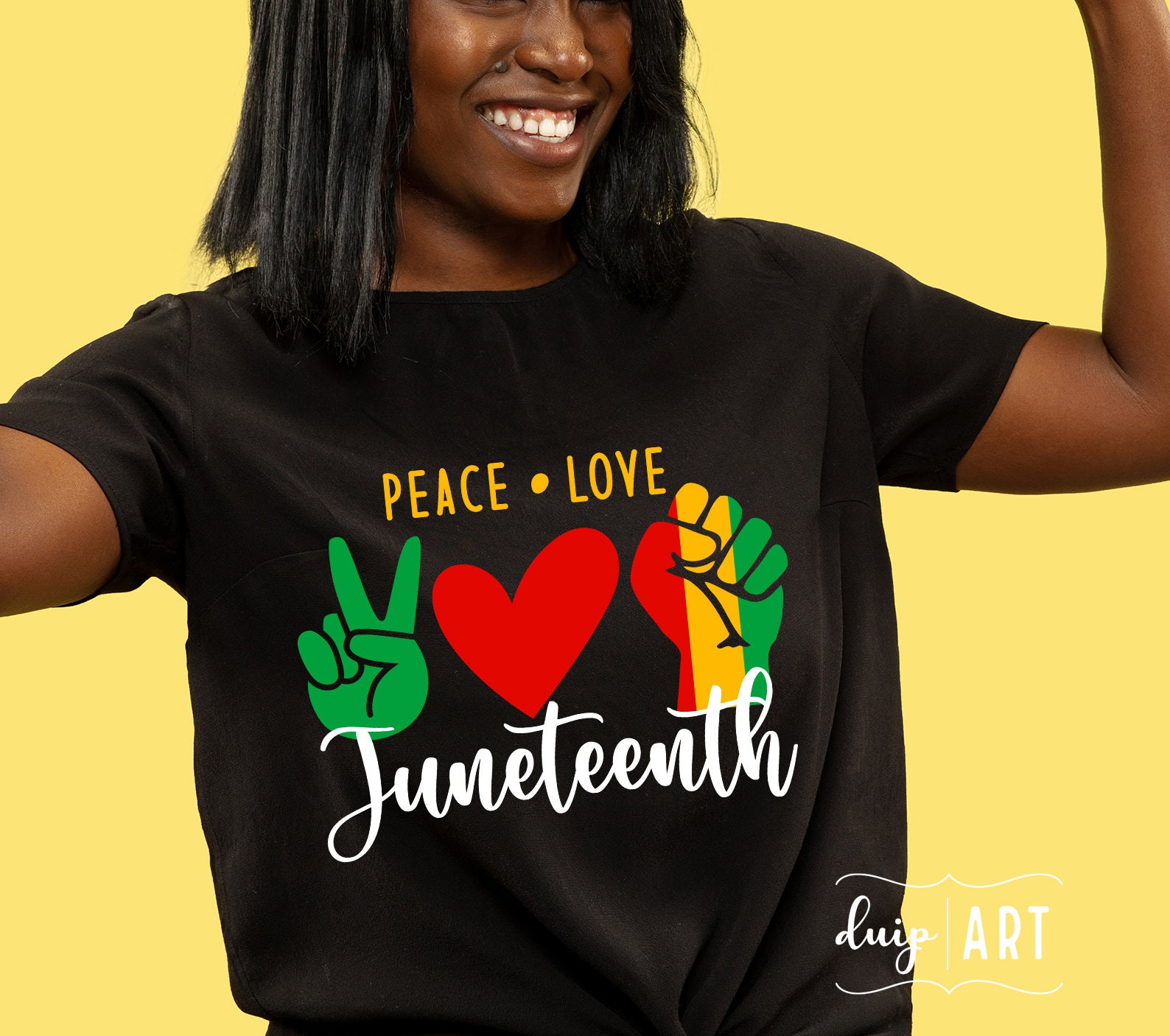 Peace Love Juneteenth Svg Juneteenth Svgfreedom Svgblack - Etsy