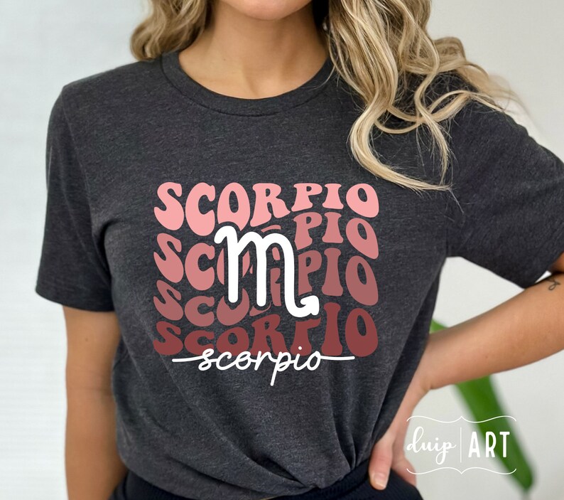 Stacked Scorpio SVG, Zodiac Horoscope Shirt Design (digital Files) - Etsy